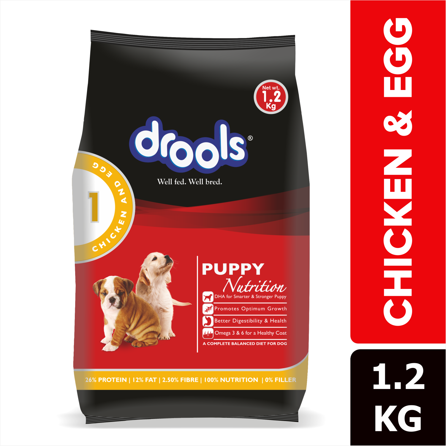 Drools Chicken and Egg Puppy Dog Dry Food – Pets & me