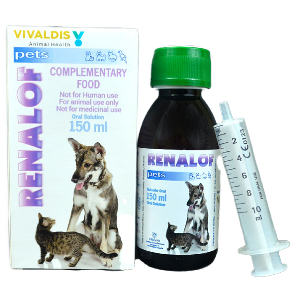 Vivaldis Renalof Pet Syrup for Dogs and Cats (150ml) – Pets & me